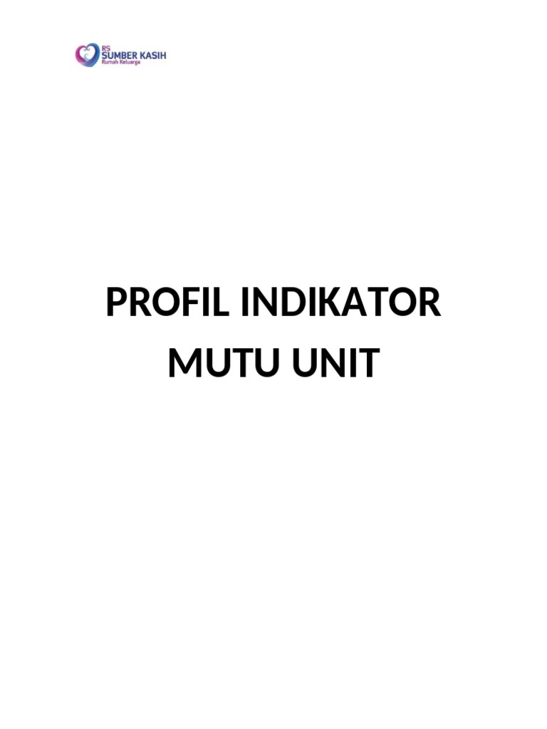 11.1 Profil Indikator Mutu Unit-Dikonversi | PDF