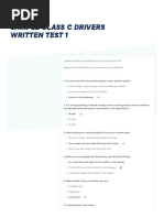 Driving License Written Test | PDF | Driving Under The Influence | Traffic
