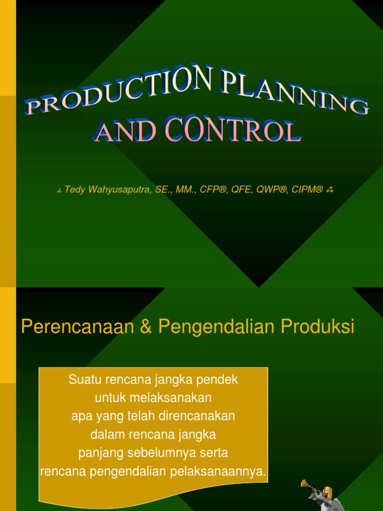 Production Planning&Control | PDF