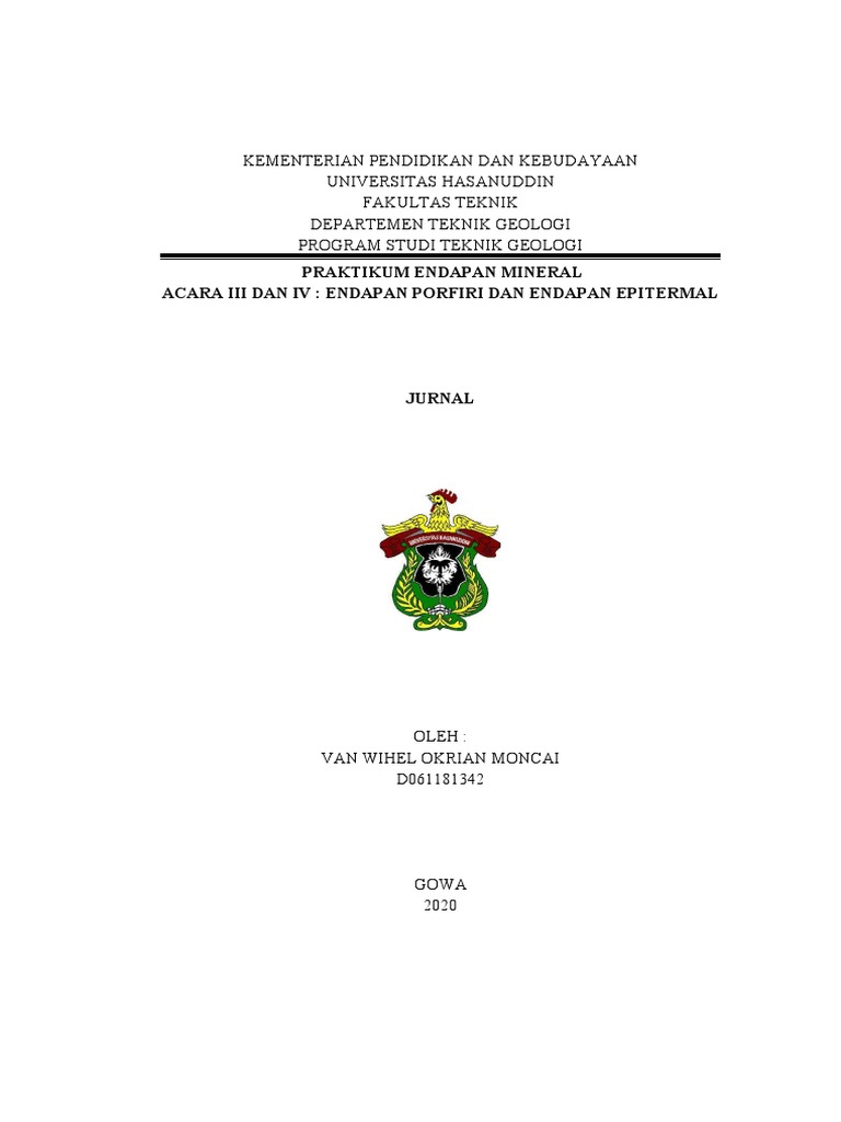 Jurnal Endapan Porfiri Dan Endapan Epitermal | PDF