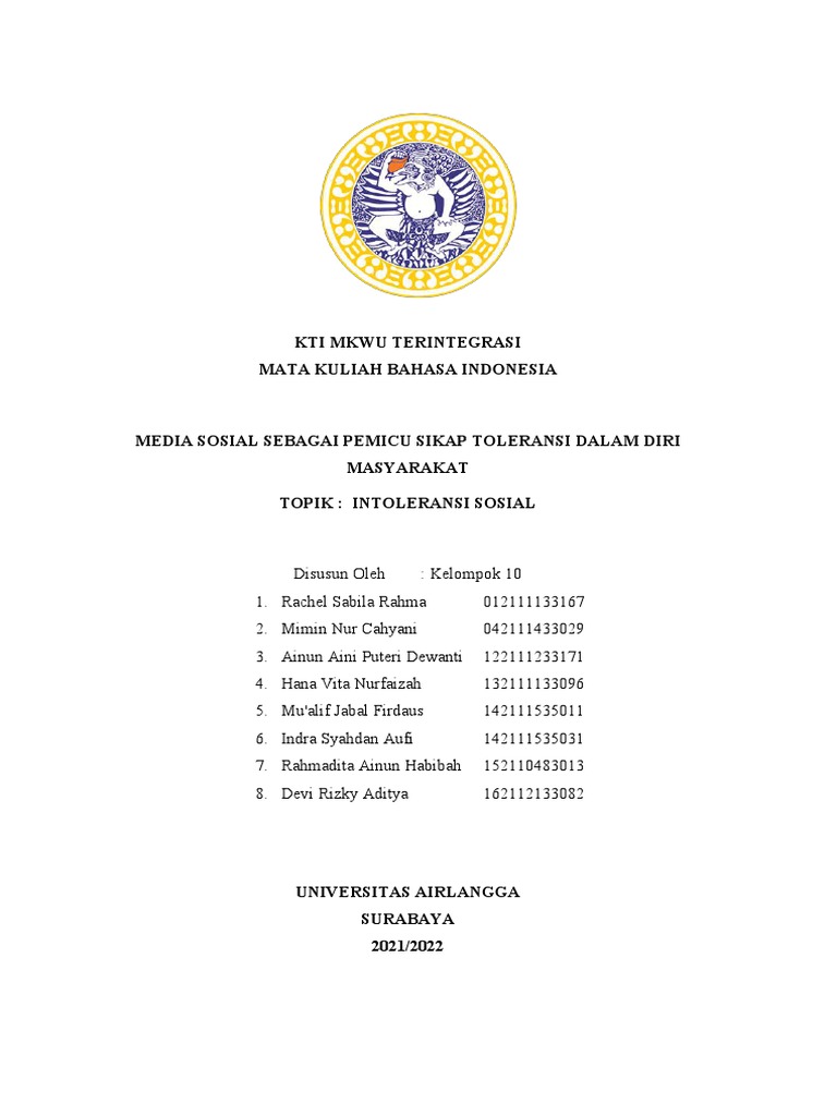 Media Sosial dan Intoleransi Sosial | PDF | Ilmu Sosial