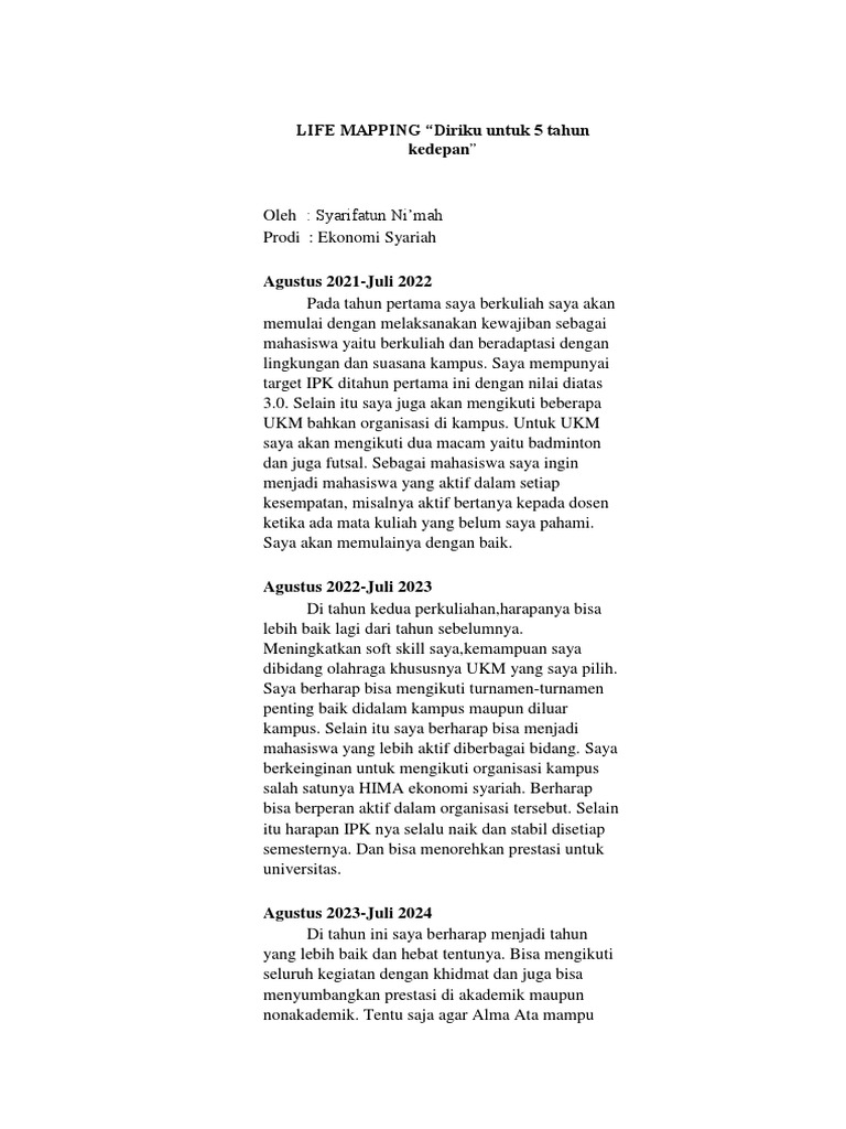 Life Mapping | PDF