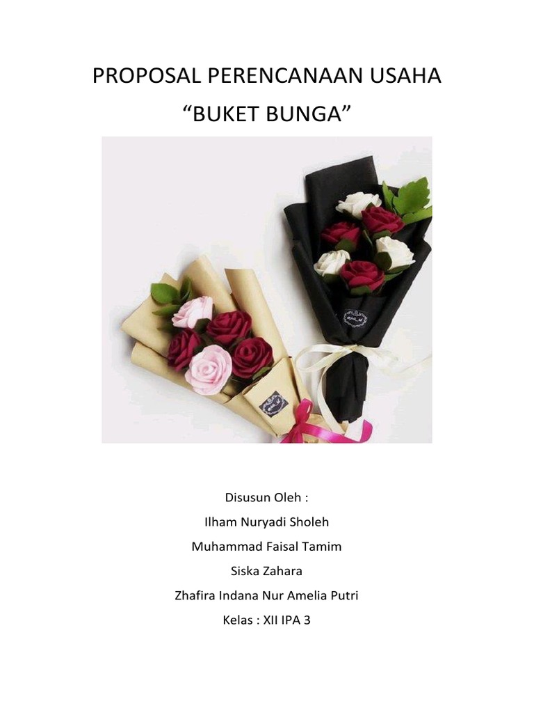 Bunga Berkualitas untuk Semua: Proposal Usaha Buket Bunga Kain Flanel | PDF