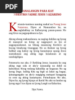 Panalangin Sa Kaluluwa NG Yumao | PDF