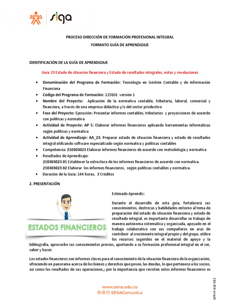 Dimelo Farru | PDF | Estado financiero | normas internacionales de INFORMACION FINANCIERA