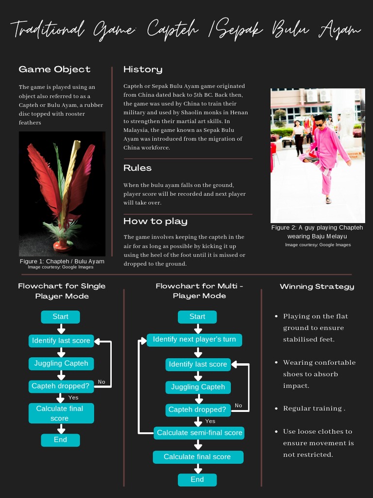 Traditional Game: Capteh /sepak Bulu Ayam | PDF | Leisure | Recreation