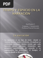 ++El tiempo y espacio en la narración