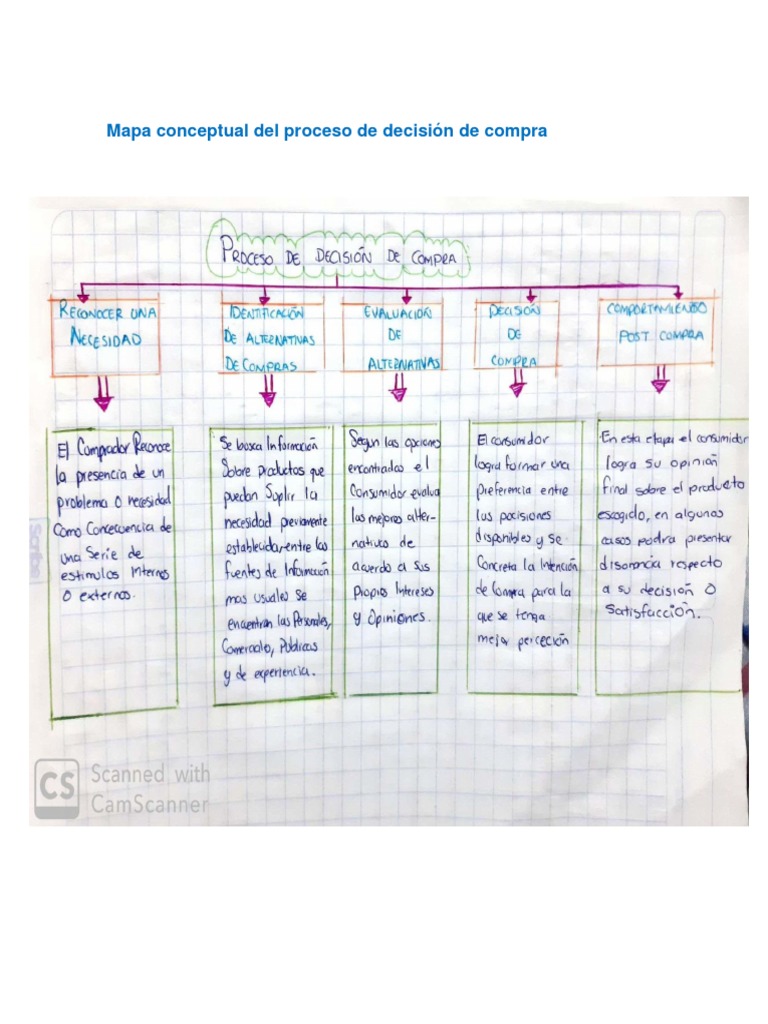 Mapa Conceptual Del Proceso de Decisión de Compra | PDF