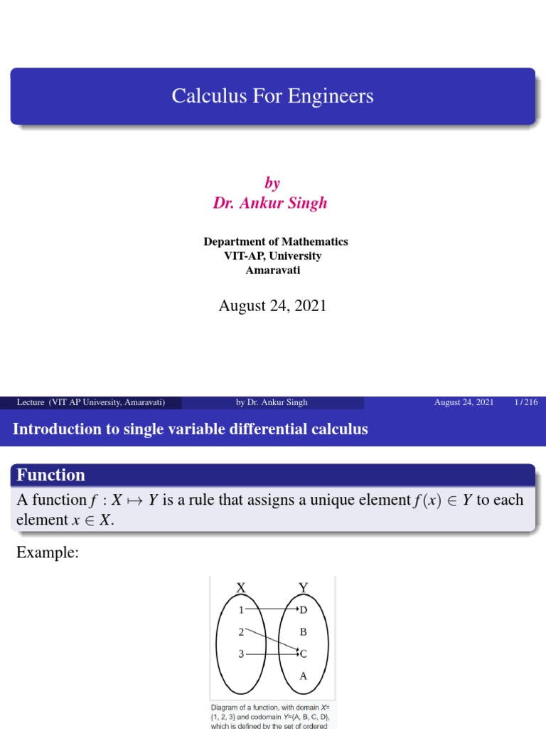 Module 1-2 Calculus PPT Dr. Ankur | PDF | Function (Mathematics ...
