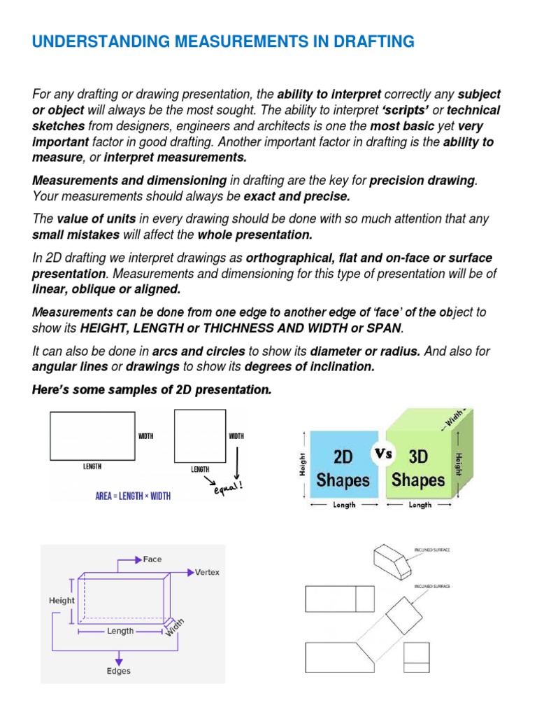 Understanding Measurements in Drafting | PDF