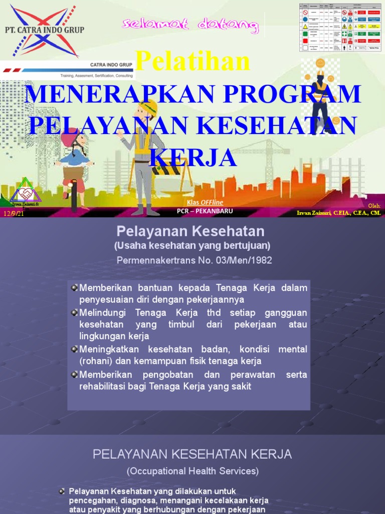 M.71KKK09.001.1 Menerapkan Program Pelayanan Kesehatan Kerja | PDF