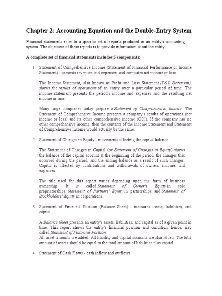 Chapter 2 Handouts | PDF | Debits And Credits | Balance Sheet