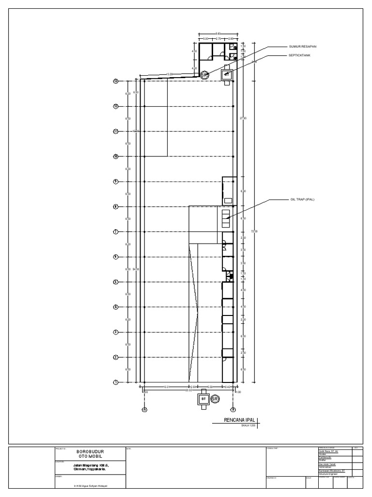 Lampiran Gambar RENCANA IPAL | PDF