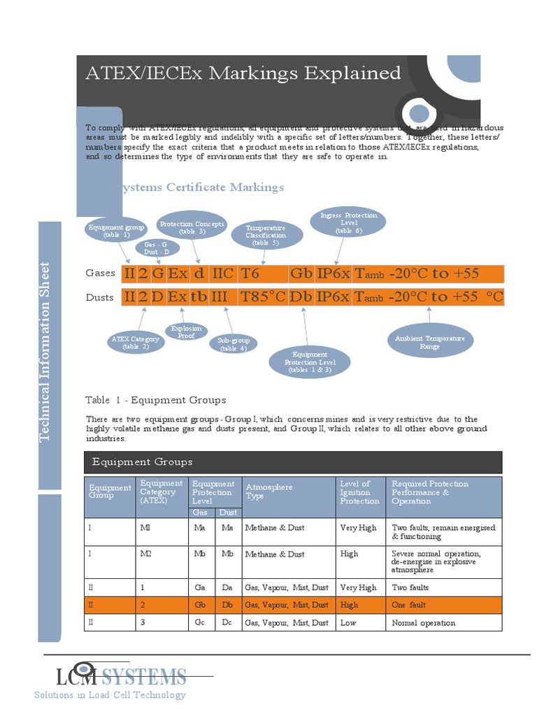 ATEX Markings Explained | PDF | Industrial Processes | Physical Sciences