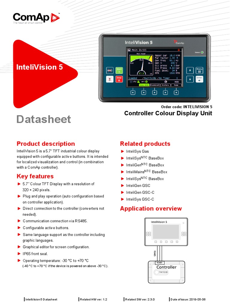 InteliVision 5 Datasheet - 1 | PDF | Computer Engineering | Computer Hardware