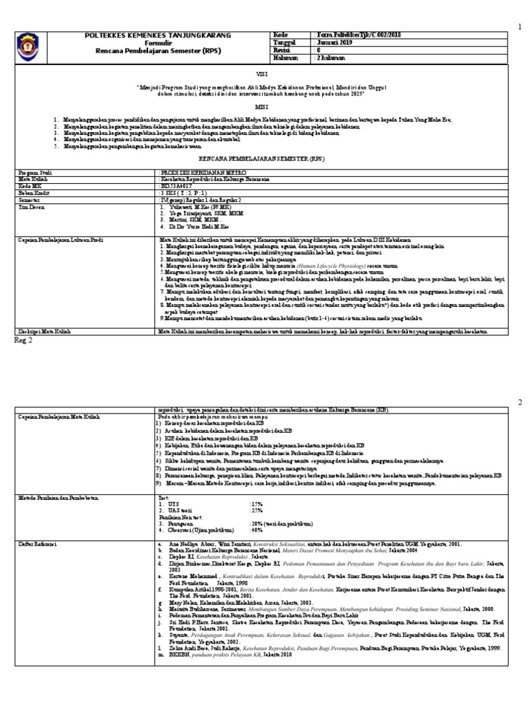 2021 RPS KB Kespro - Reg 1 - Reg 2 Edit | PDF | Pengembangan Diri
