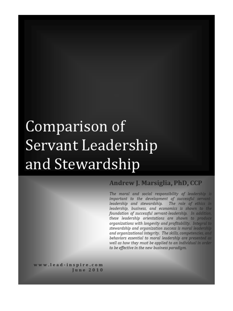 Servant Leadership vs. Stewardship | PDF | Servant Leadership | Leadership