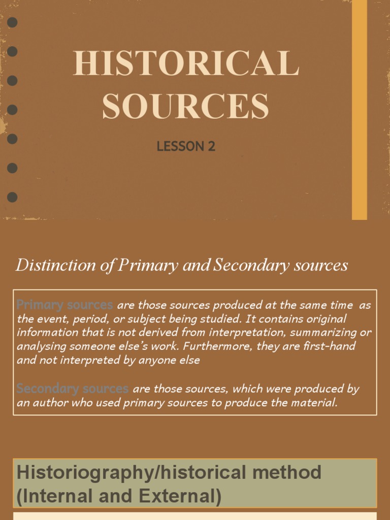 Understanding the Distinction Between Primary and Secondary Sources and ...