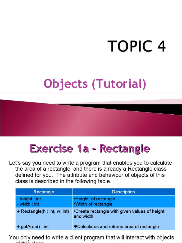 Java Object-Oriented Programming Tutorial | PDF | Debits And Credits | Programming Paradigms