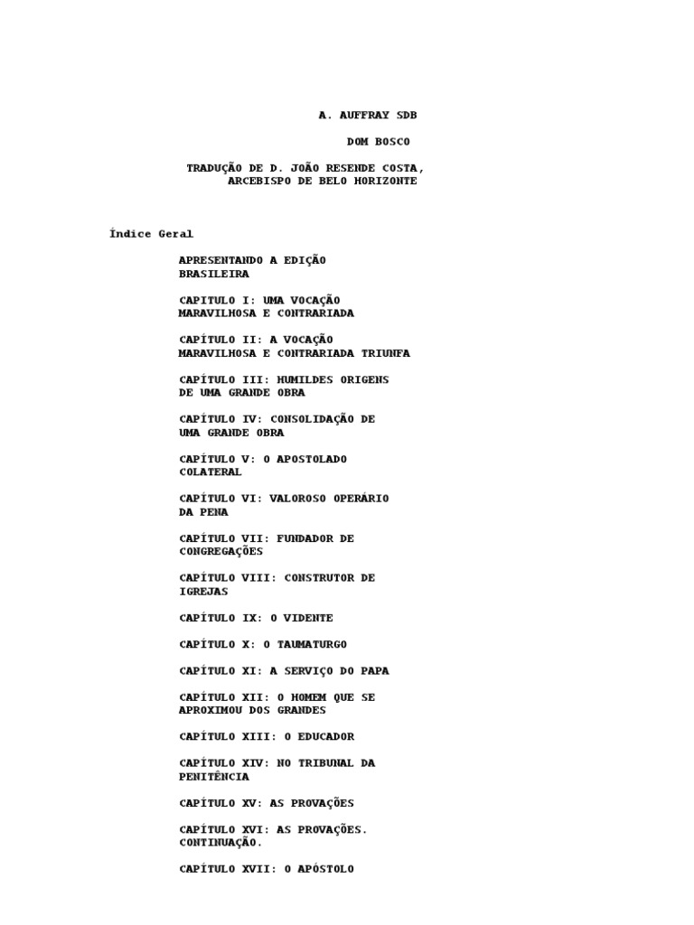 Dom Bosco - A. Auffray SDB | PDF | Padre | Eucaristia