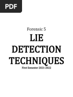 Chapter III - Early Methods of Detecting Deception | PDF | Prosecution ...