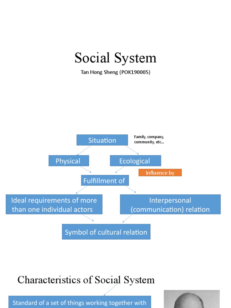 Understanding the Components and Functions of Social Systems Through ...