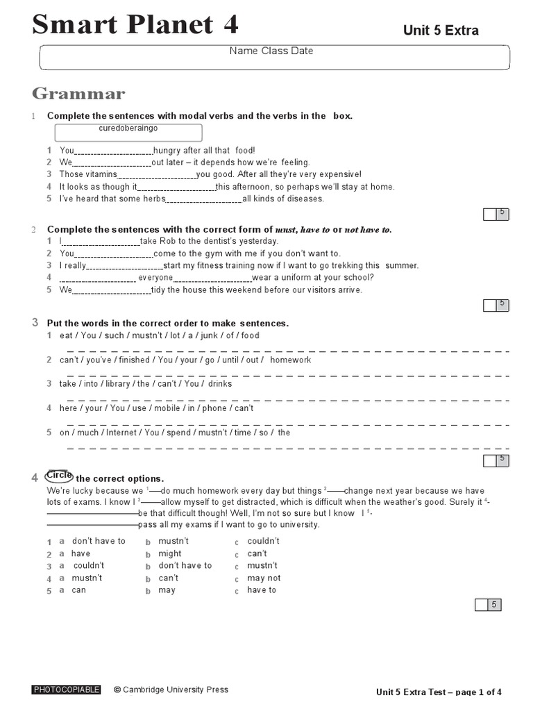 Unit 5 Extra Test Without Answers Pdf Alternative Medicine Health