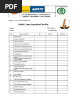 007 Mobile Crane Checklist | PDF | Crane (Machine) | Manufactured Goods