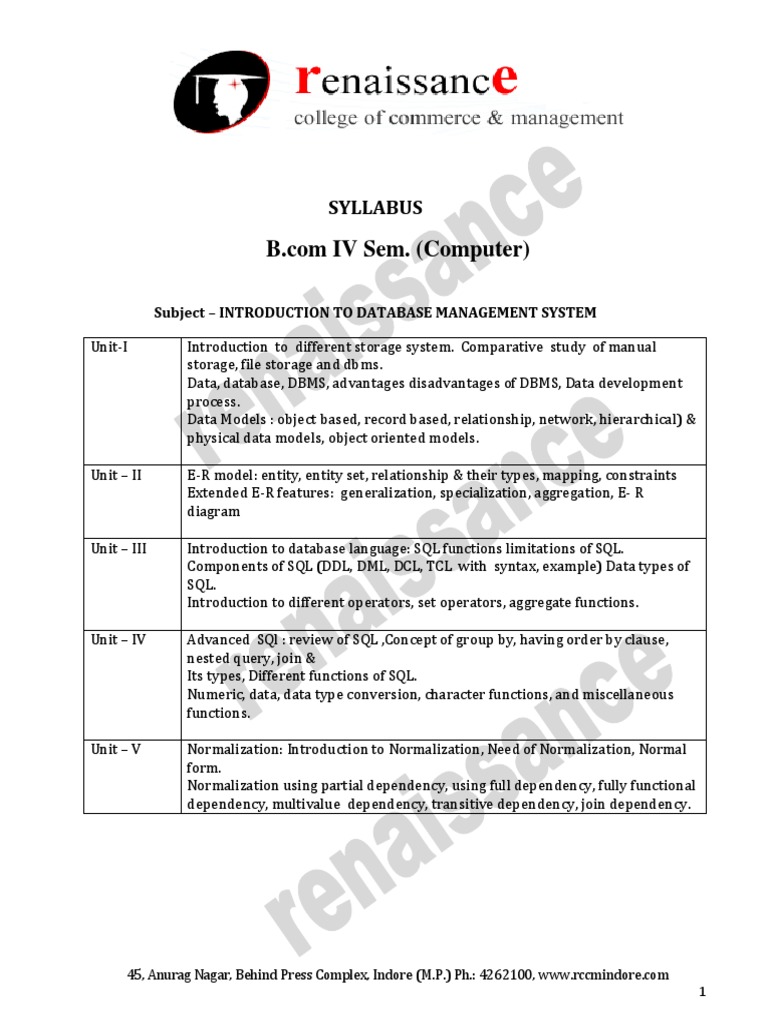 DataBase Management System - 496 | PDF | Databases | Data Model