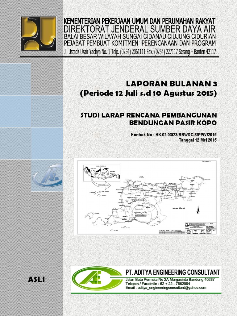 2015-07-06 - Laporan Bulanan 3 - Larap Pasir Kopo | PDF
