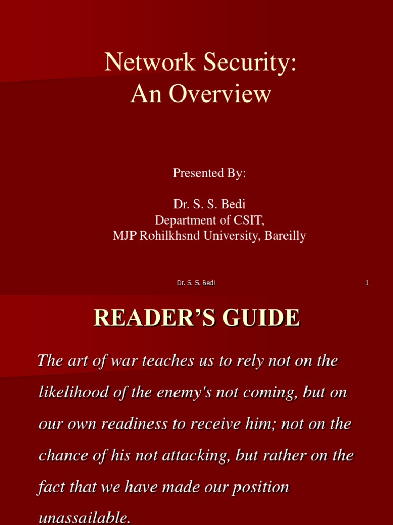 Network Security | PDF | Computer Network | Information Security