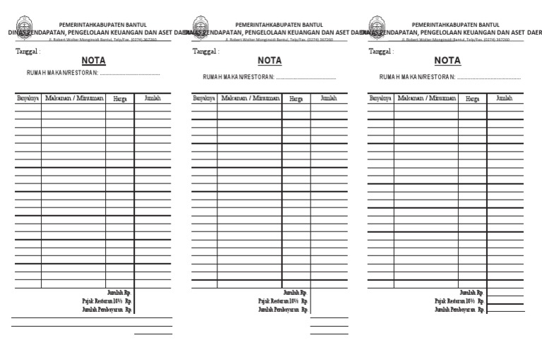 Nota Restoran Ok PDF Dikonversi | PDF