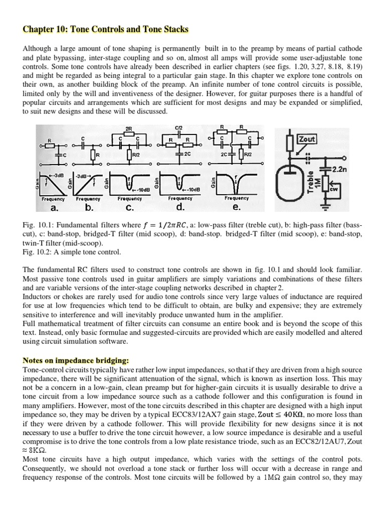Exploring Tone Controls and Popular Tone Control Circuits Used in ...