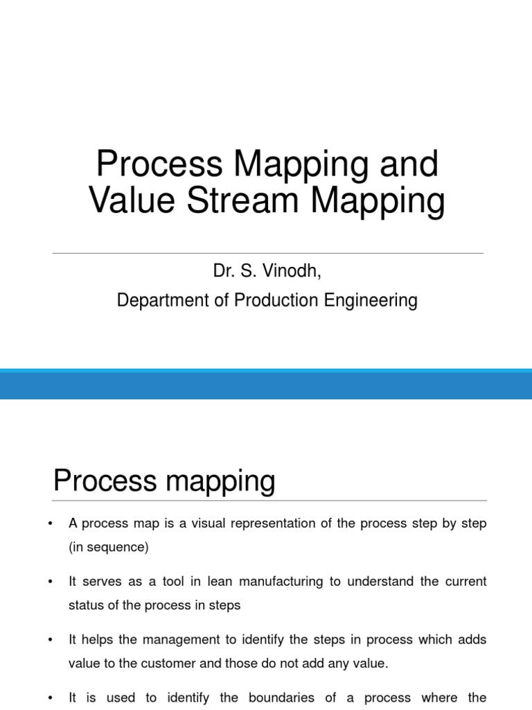 Process Mapping and Value Stream Mapping | PDF | Time | Information