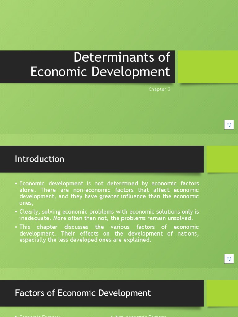 Chapter 3 - Determinants of Economic Development | PDF | Economic ...