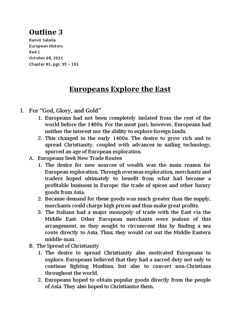 European Exploration and Trade | PDF | Portugal | Trade