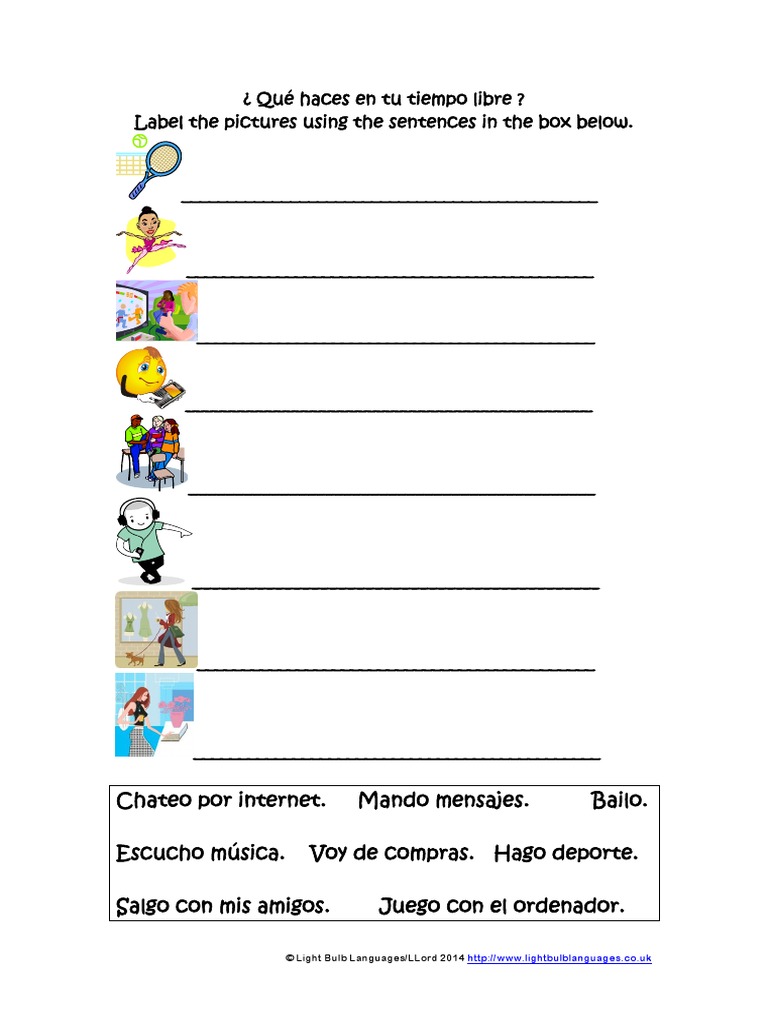 Que Haces en Tu Tiempo Libre | PDF