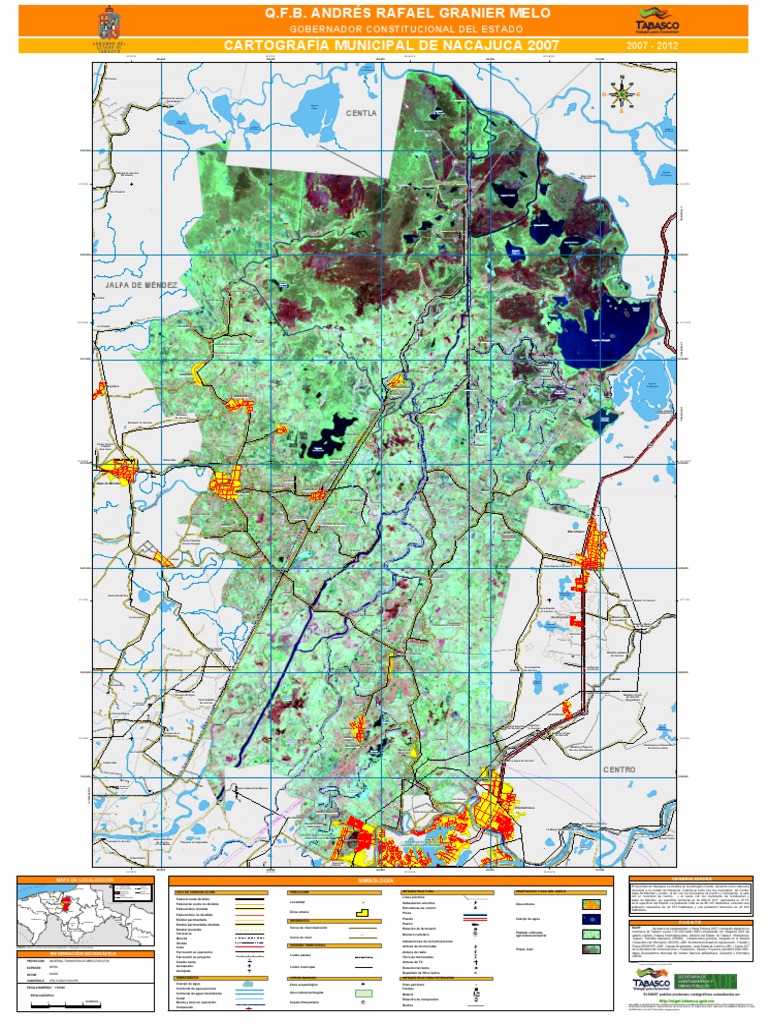 Mapa del Municipio de Nacajuca, Tabasco | PDF