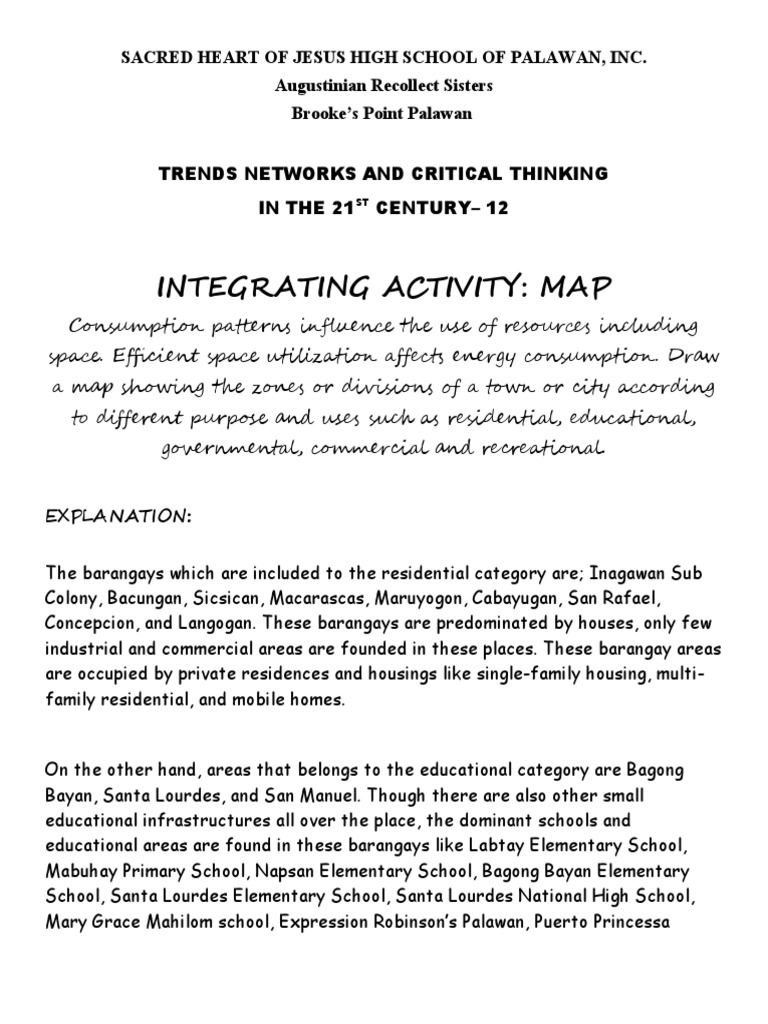 Integrating Activity: Map | PDF