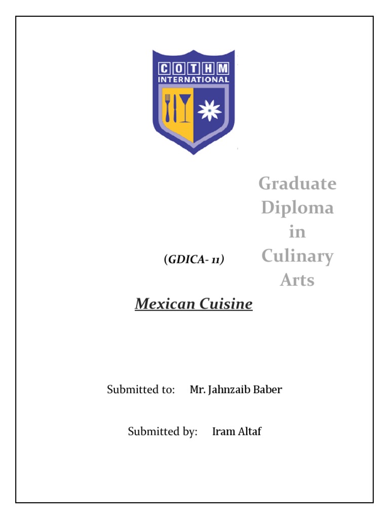 Mexican Cuisine | PDF | Mexican Cuisine | Dough