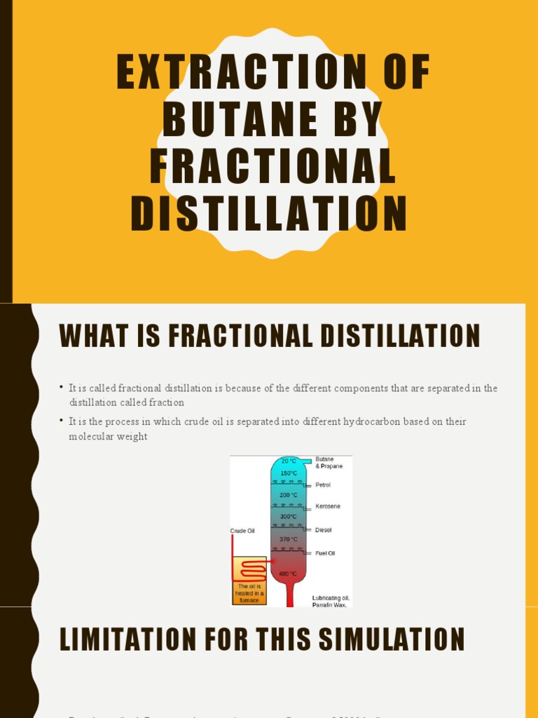 Butane Extraction via Fractional Distillation | PDF | Home & Garden ...
