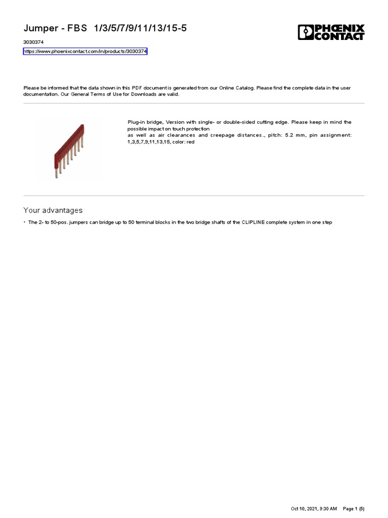 Phoenix Contact 3030374 en | PDF | Electrical Engineering