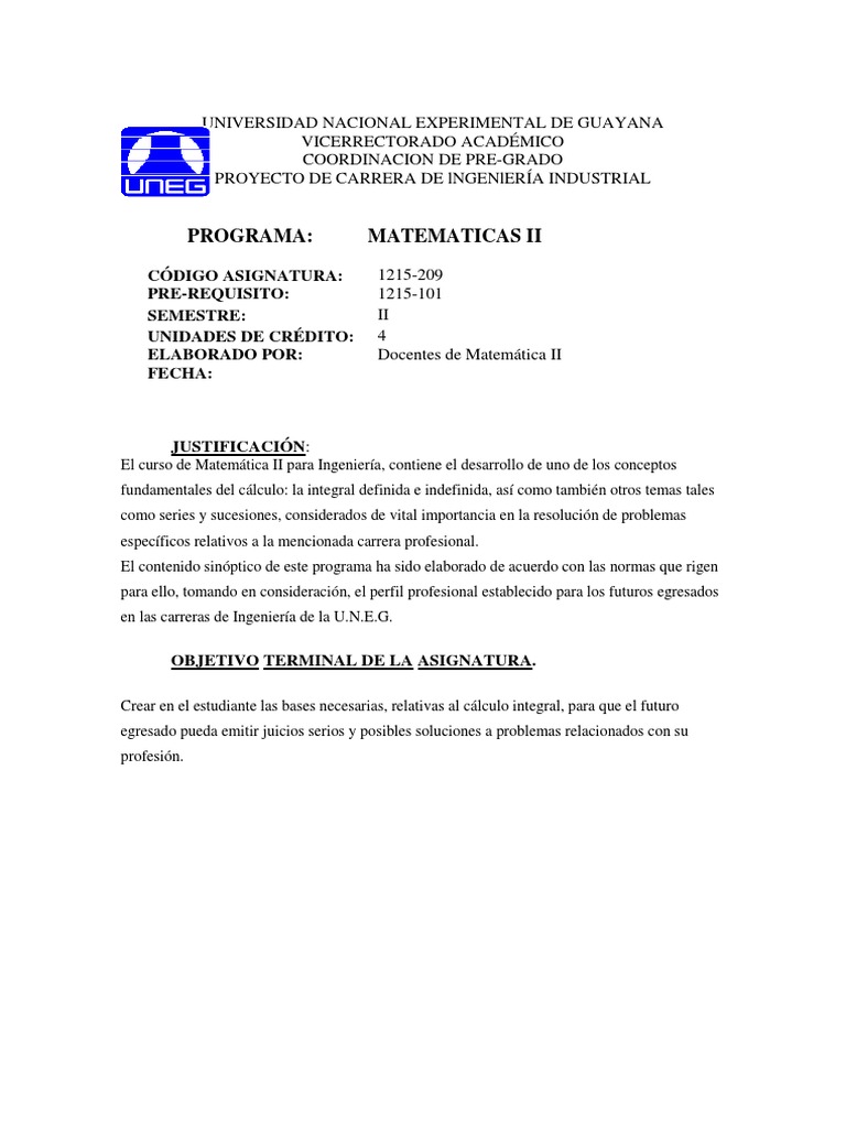 Matematica II | PDF | Integral | Conceptos matemáticos