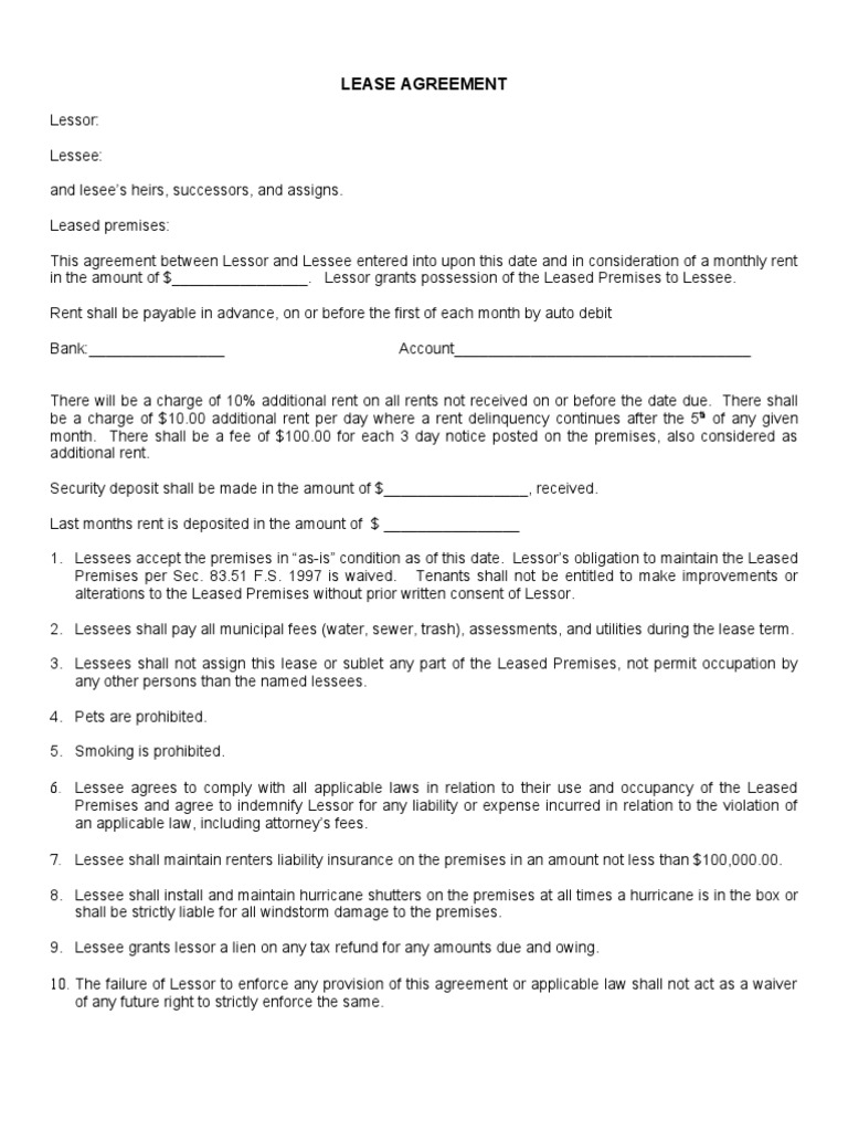 Lease | Download Free PDF | Lease | Leasehold Estate