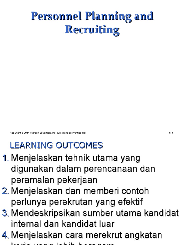 Personnel Planning and Recruiting | PDF