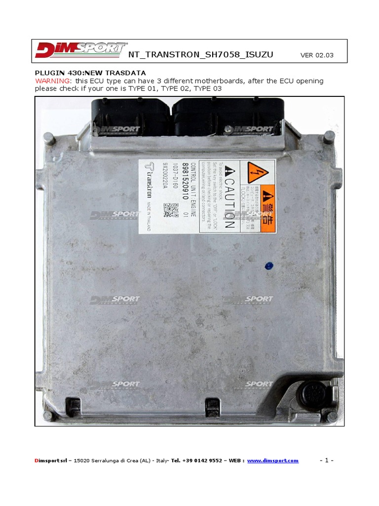 Transtron SH7058 ECU Pinout Guide | PDF | Electrical Connector | Equipment