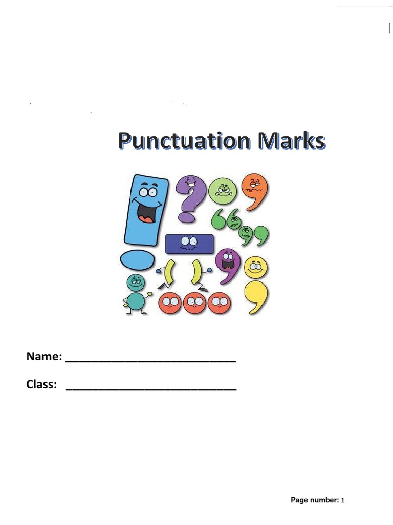 Punctuation Booklet 2 | PDF | Career & Growth | Language Arts & Discipline