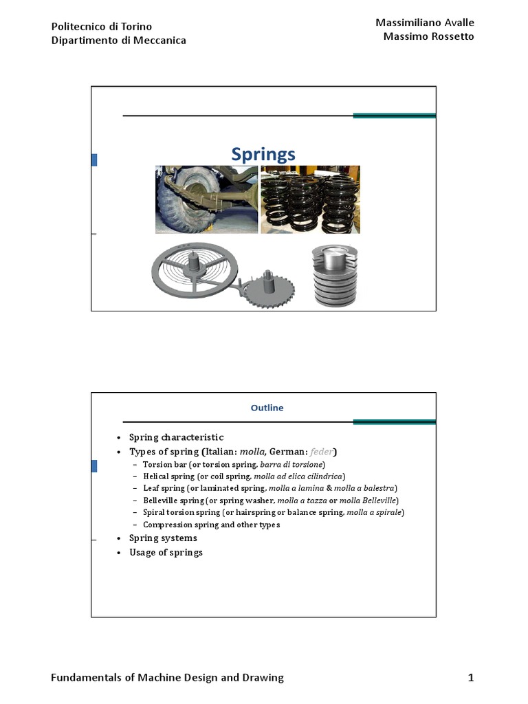 Springs | PDF | Steel | Fatigue (Material)