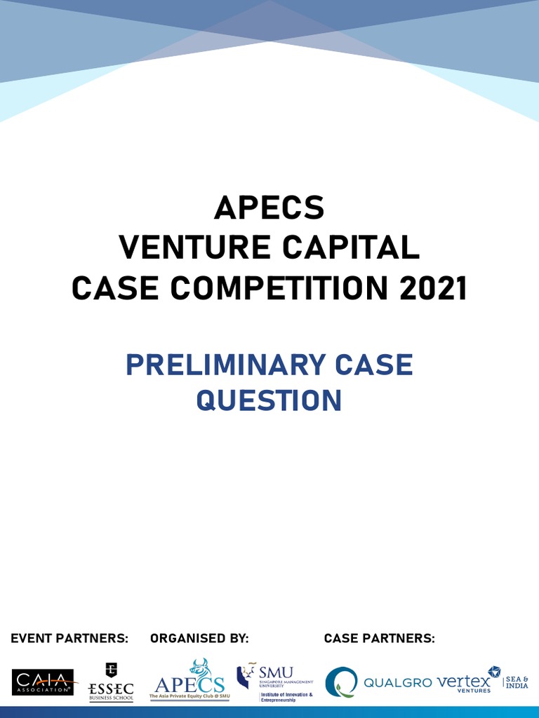 APECS VCCC Preliminary Case | PDF | Valuation (Finance) | Corporate Finance