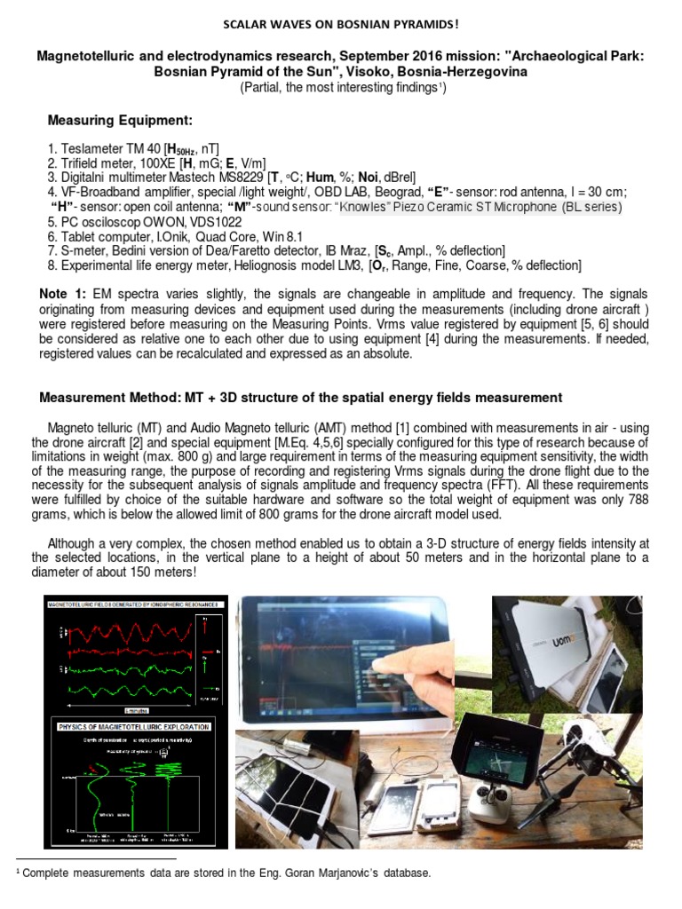 Scalar Waves On Bosnian Pyramids | PDF | Physical Quantities | Physics